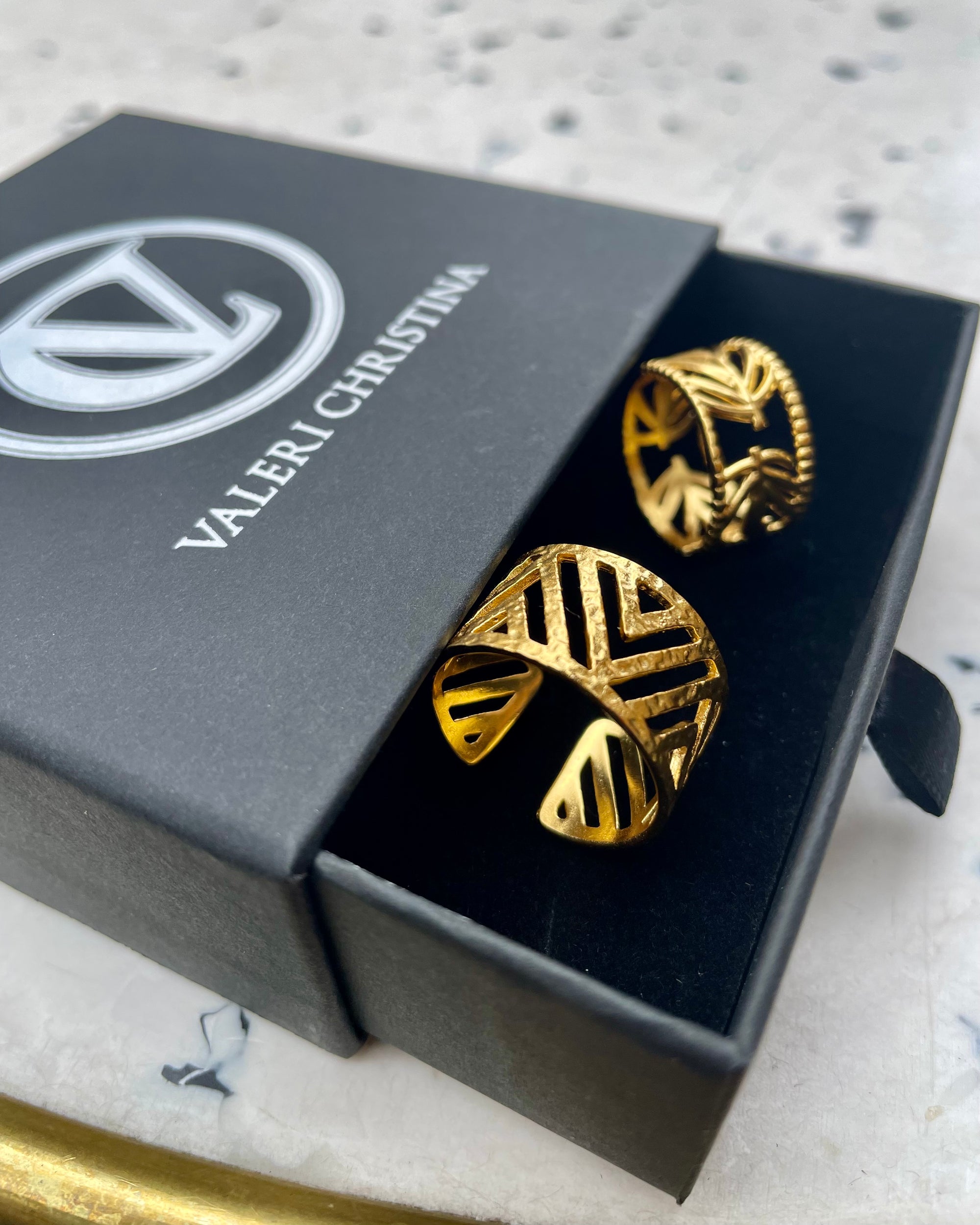 Gold Iris Ring - Valeri Christina