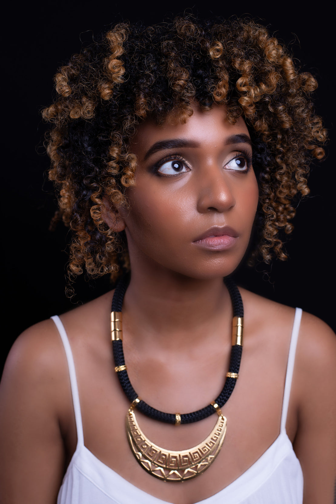 Black Athena Necklace Gold – Valeri Christina